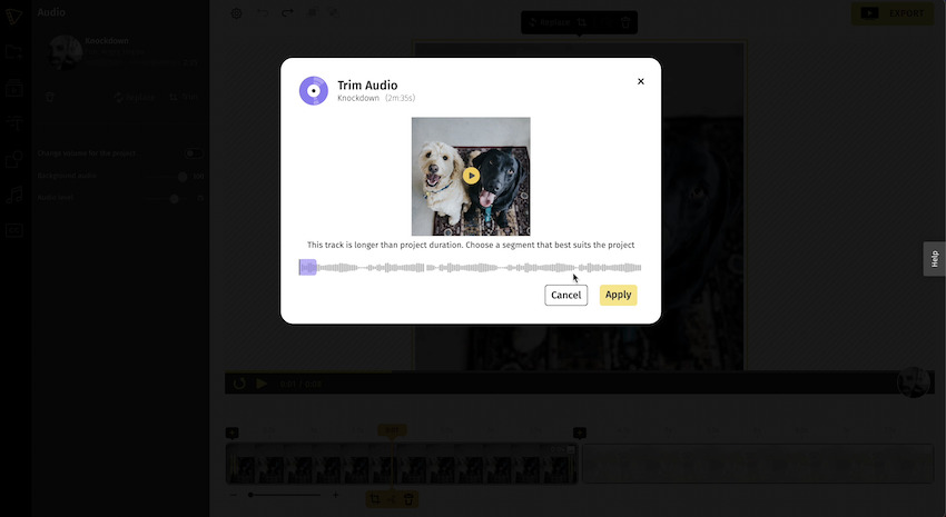 Add Audio to Pictures Online - Add Music to a Photo - Typito