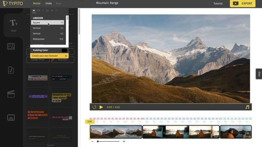 Square Video Editor - Create Square Videos For Free - Typito